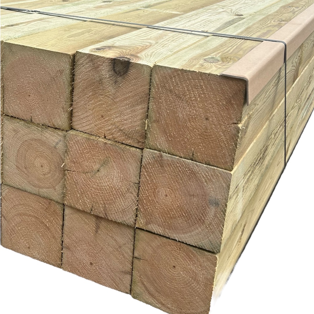 Pack De 6 Poteaux Poutre En Bois De Pin Traité 14x14x200 Cm Bricoman