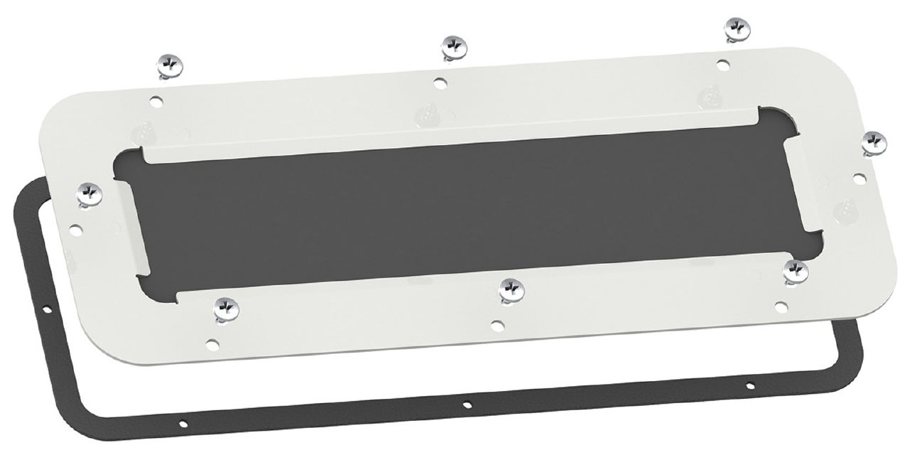 Plaque passe-câbles flexicable - pour coffret s3d - 345 x 130 mm ...