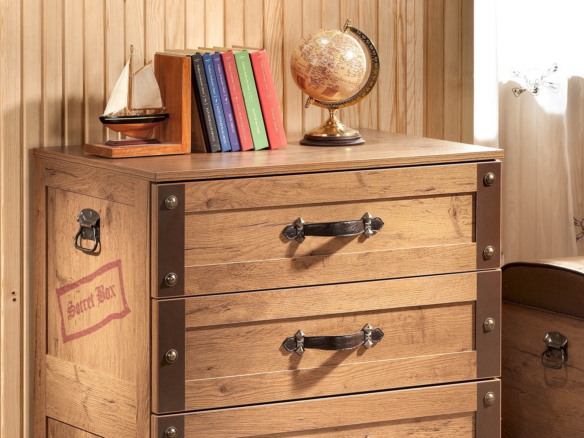 Commode enfant Pirate bois clair | Leroy Merlin