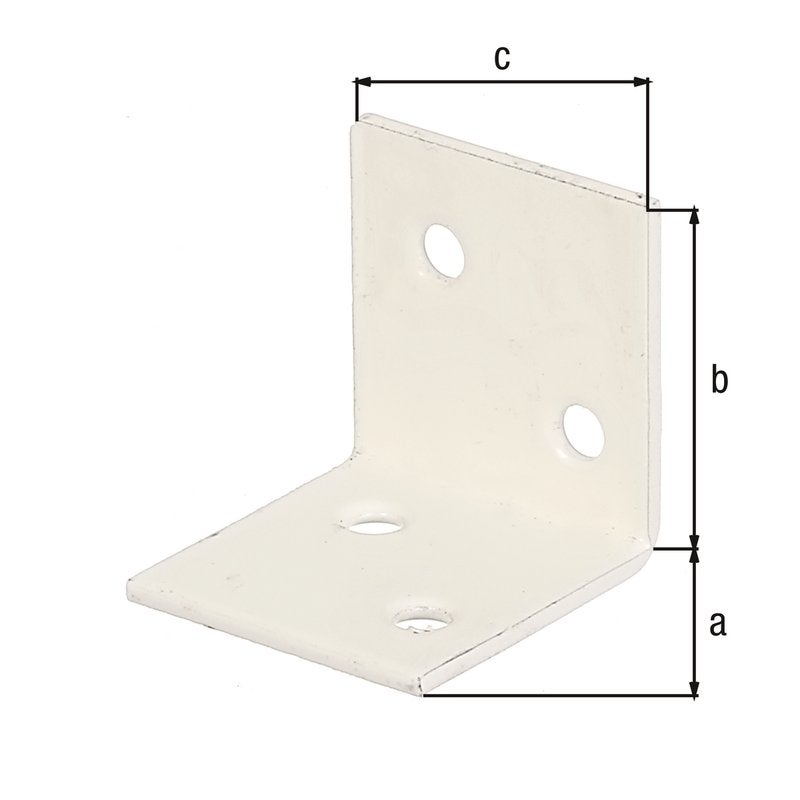 Soporte grande zincado fosfatado blanco 30x30x30 | Leroy Merlin