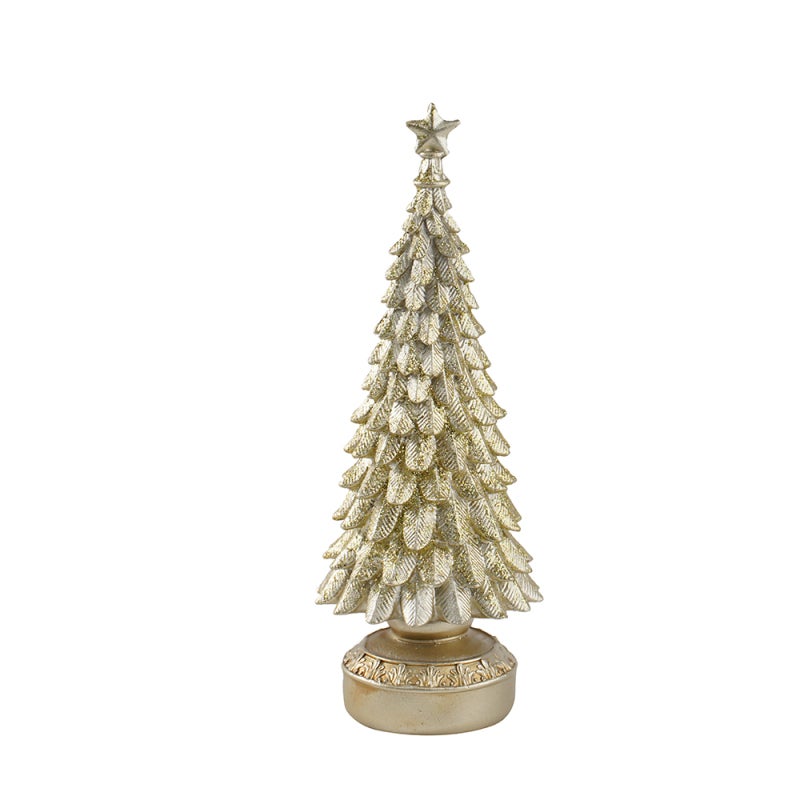 Mini décoration de Noël artisanale en résine Or pâle | Leroy Merlin