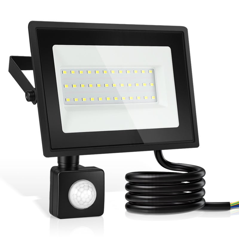 Projecteur LED Extérieur 50W avec Détecteur de Mouvement, Lampe IP65 ...