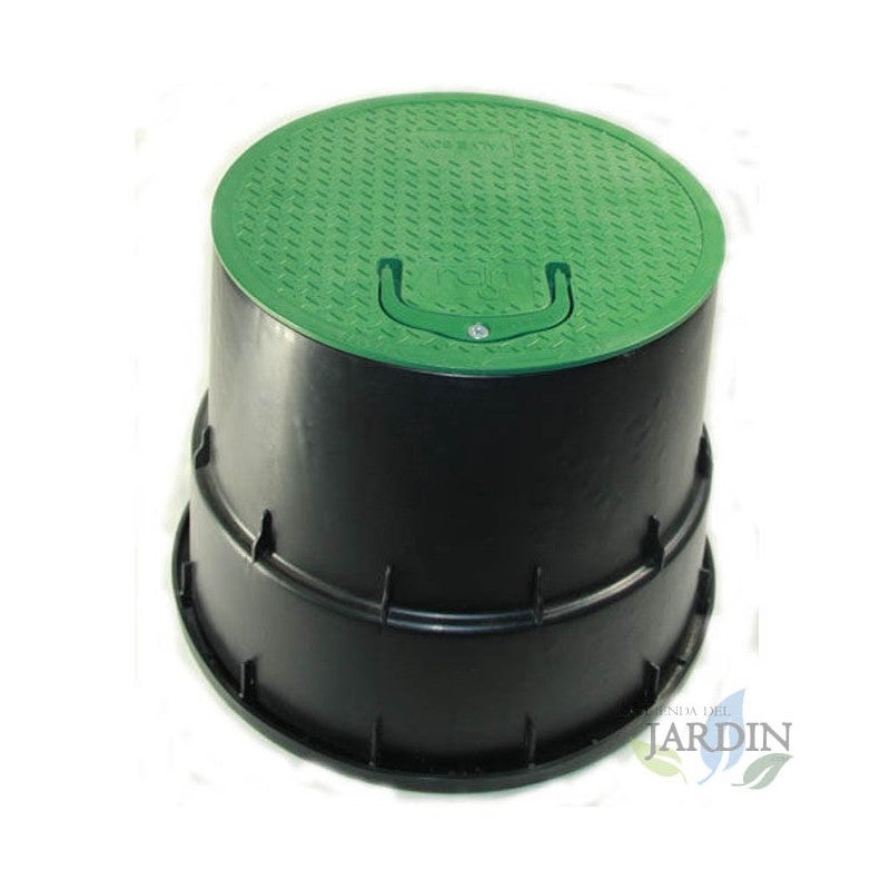 Arqueta de riego circular con tirador Ø25 cm tapa, Ø33 cm base, color ...