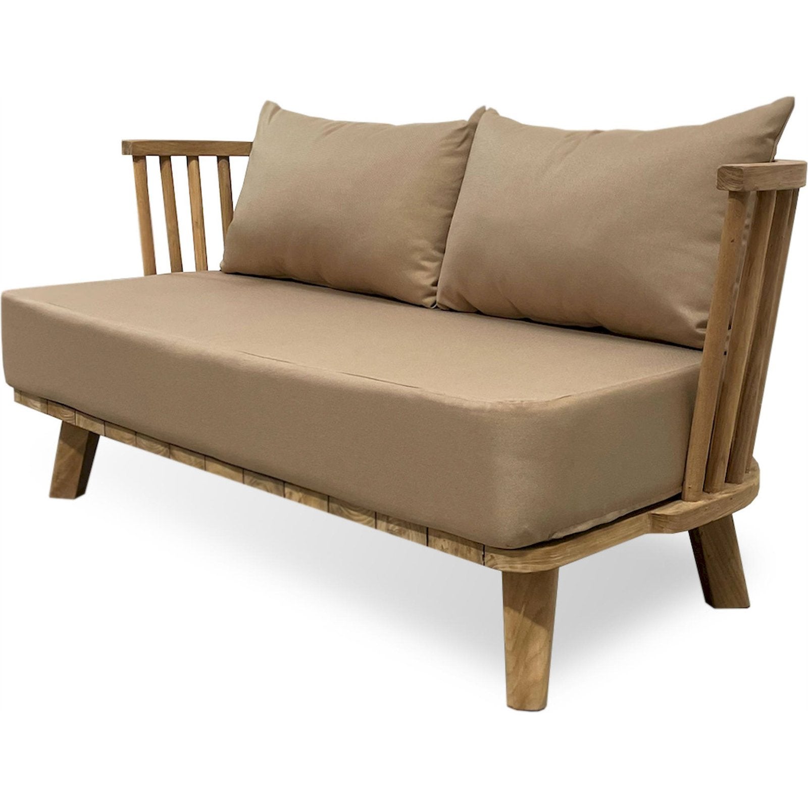 Canapé Malawi élégance naturelle en teck 70 x 140 x 70 cm Teinte ...