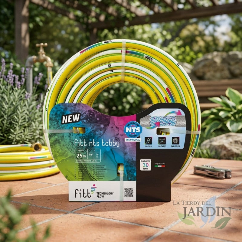 Manguera de Jardin NTS Tobby 30 mm 1 1/4'' 25 Metros | Resistente y ...