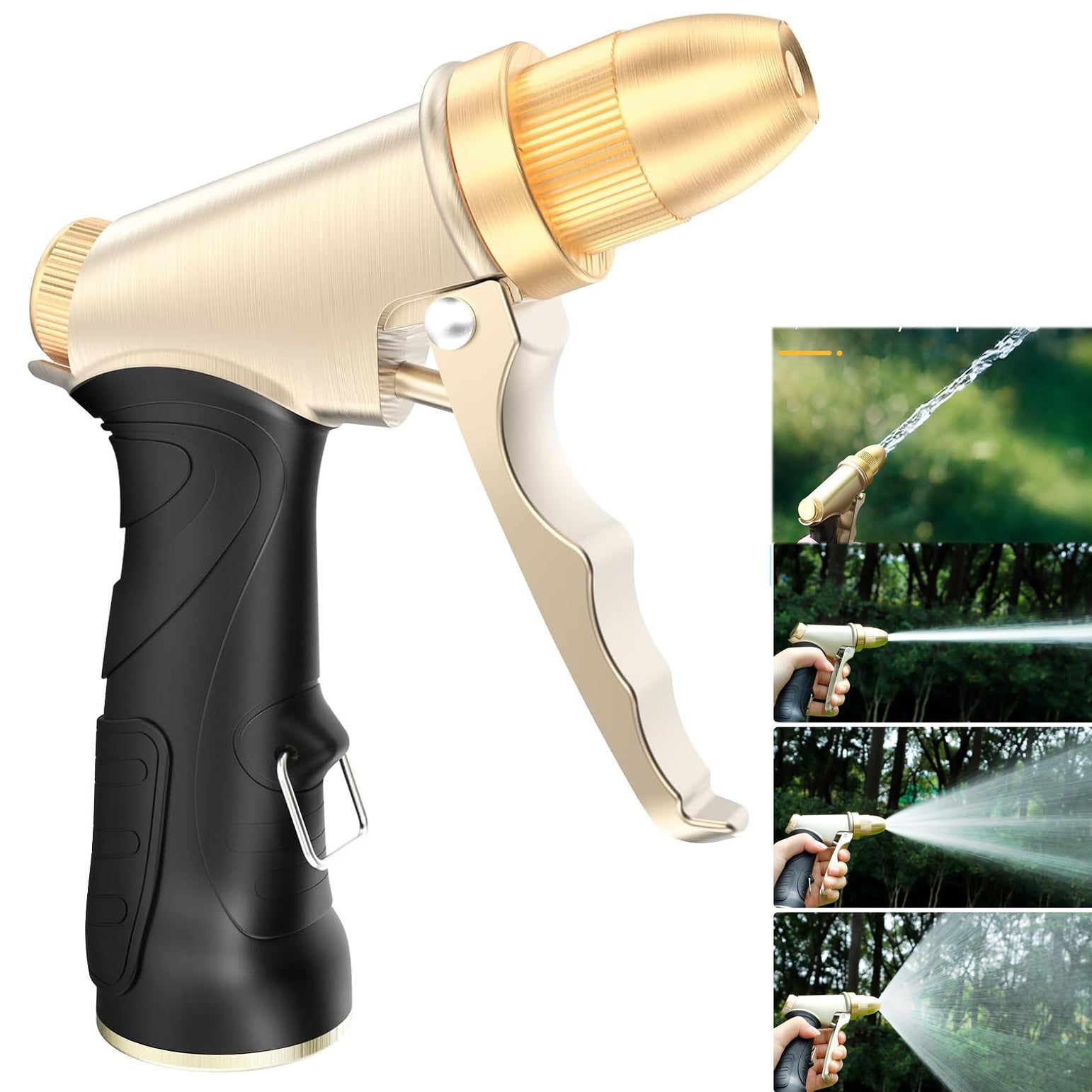 Buse de tuyau d'arrosage, buse de pulvérisation en métal robuste, buse ...