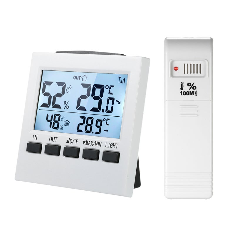 LCD Digital Wireless Thermometer Hygrometer Indoor/Extérieur avec Max ...