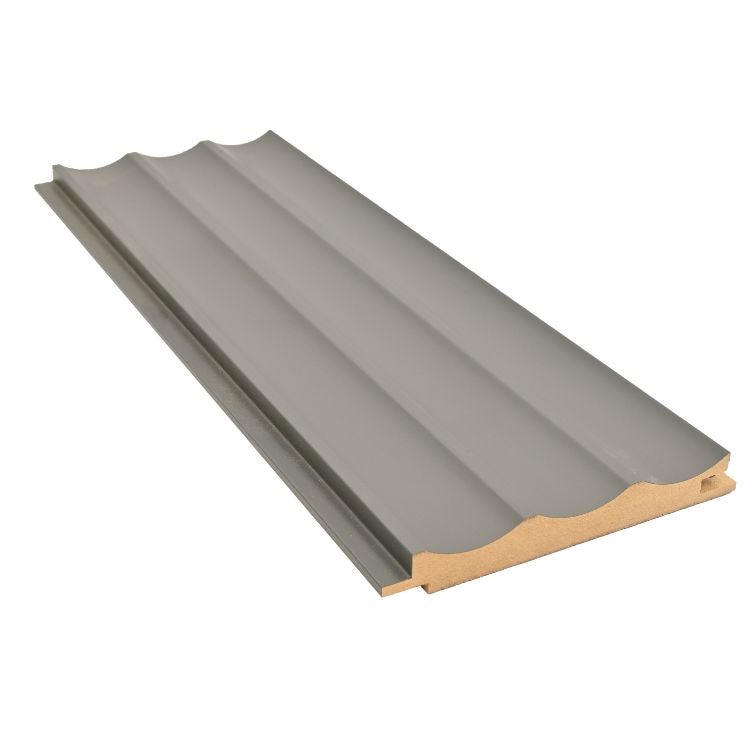 Revêtement mural en MDF, gris orage, 240 x 14 x 1,8 cm (1,68 m2 ...