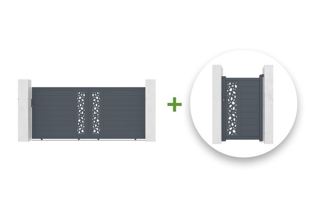 Portail aluminium | Leroy Merlin