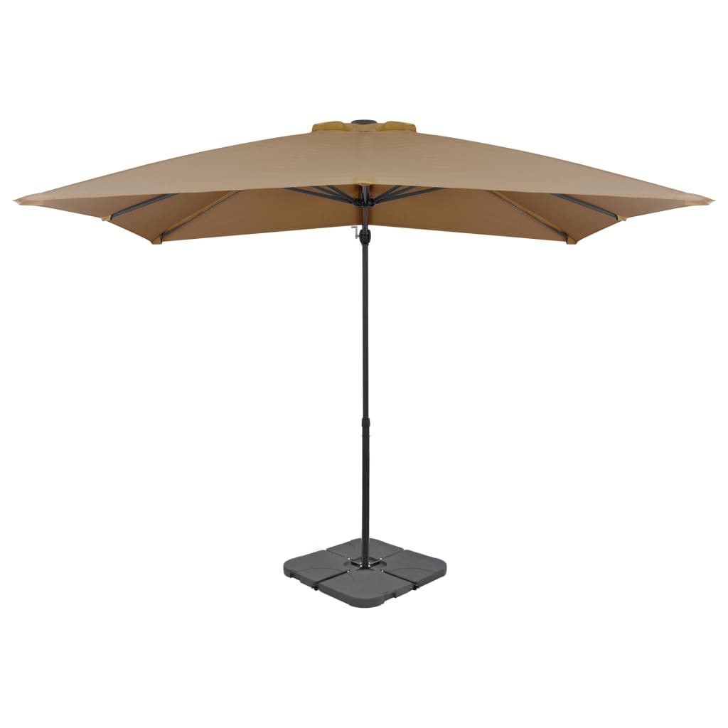 Parasol avec base portable | Parasol de jardin Taupe CFW51740 | Leroy ...