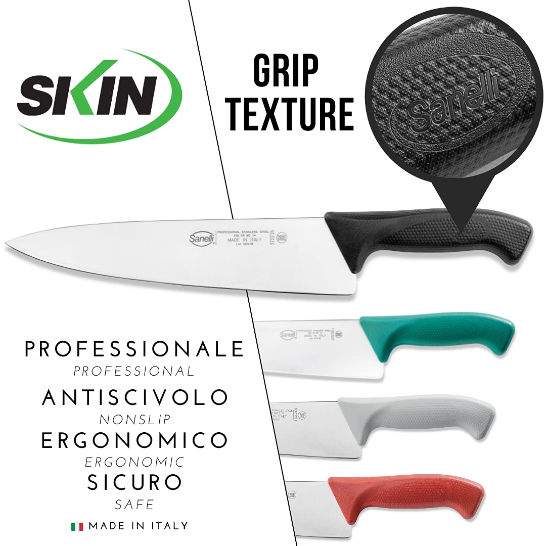 Coltello Scimitarra XL Lama 26 cm Manico Antiscivolo Sanelli Skin ...