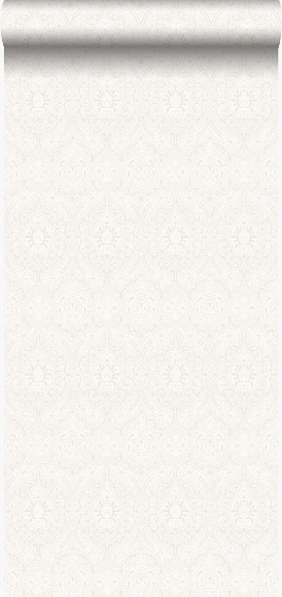 Papier peint ornement blanc - 53 cm x 10.05 m - Origin Wallcoverings ...