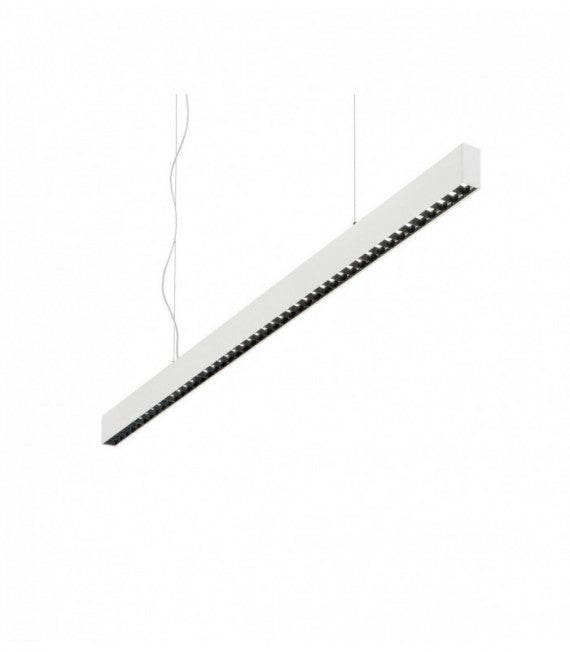 Suspension Office 1 ampoule Métal,aluminium blanc | Leroy Merlin