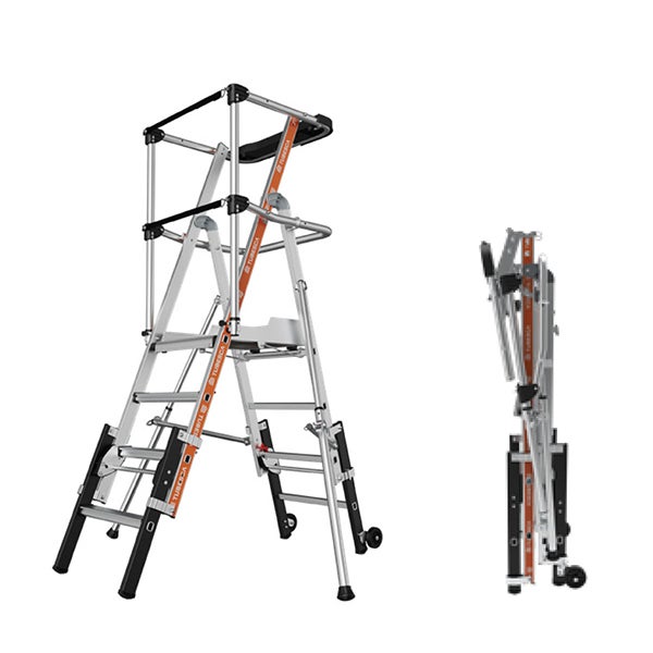 PIRL télescopique 3 à 4 marches - Hauteur max. de travail 2.95m ...