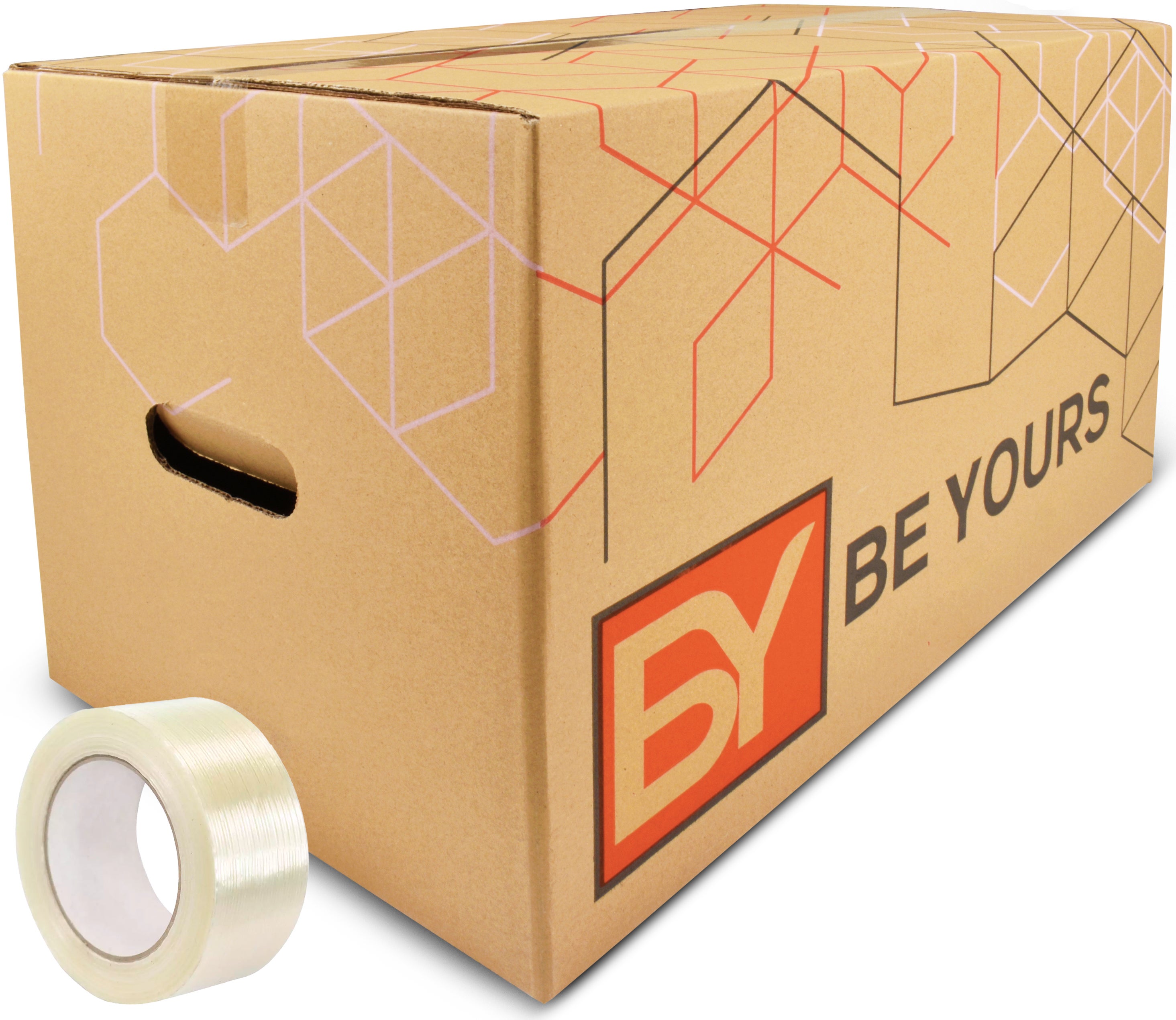 Pack de 10 Cajas de Cartón para Mudanzas 43x30x25 cm + Cinta Adhesiva ...