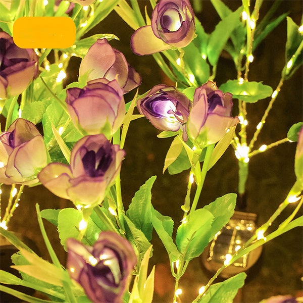 2 lampada viola a forma di cuore con goccia di rugiada a 7 teste ...