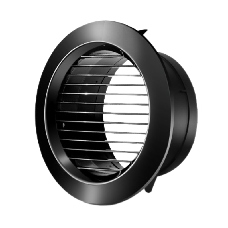 Grille de ventilation ronde, version à persiennes droites, pour ...