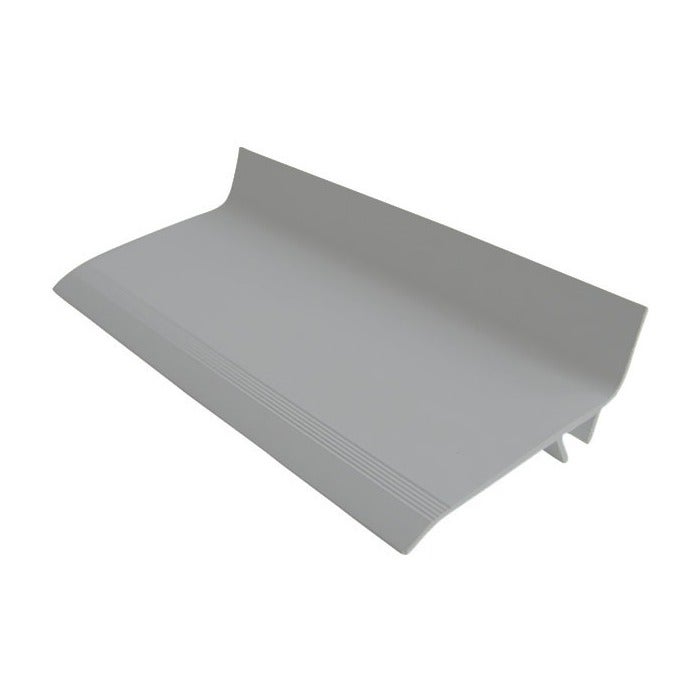 Couvre joint de façade angle PVC - largeur 5 cm - gris (L. 3m + clips ...