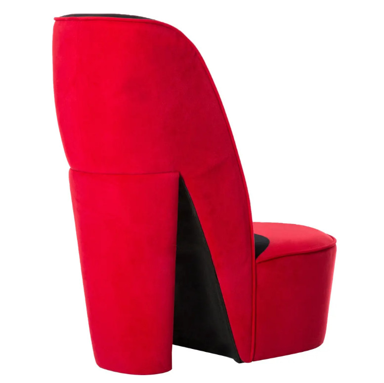 Fauteuil velours rouge Fashionly | Leroy Merlin