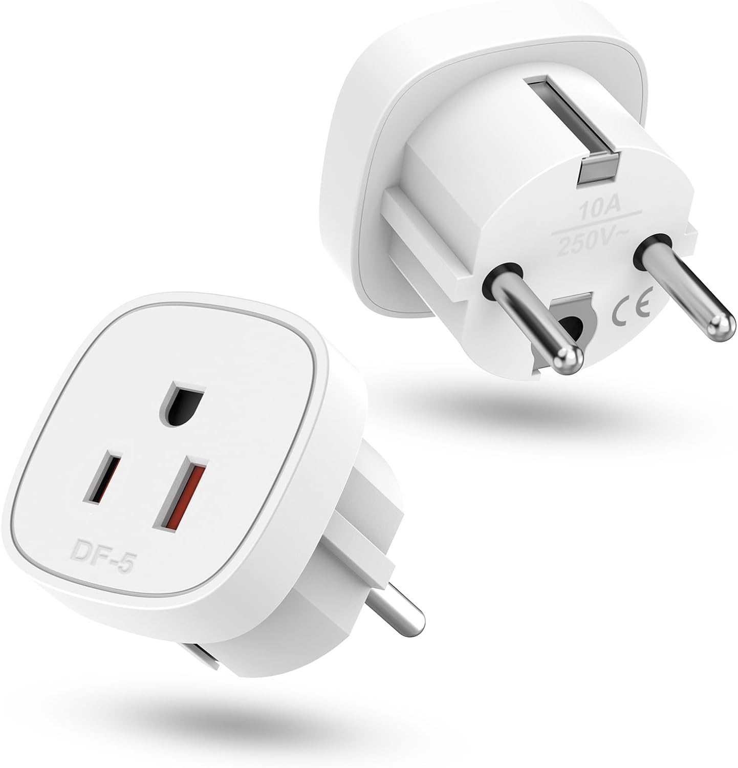 2 pièces Adaptateur de Voyage, Adaptateur US vers France, Adaptateur ...