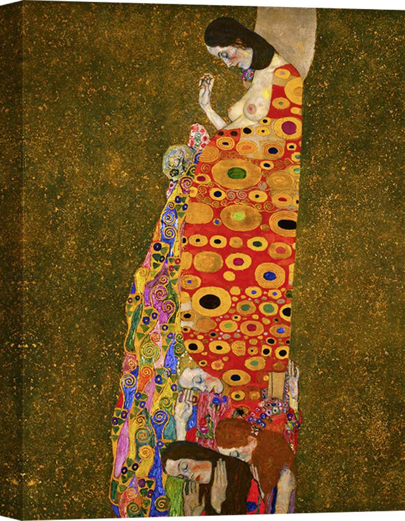 Impression sur toile - Gustav Klimt, Espoir - 120x90 cm | Leroy Merlin