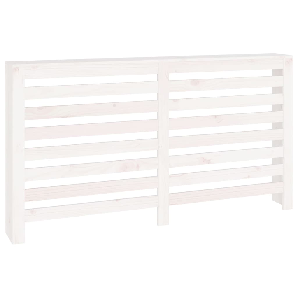 Cache radiateur en bois de pin blanc massif 153x19x84 cm - COMFORTXL ...