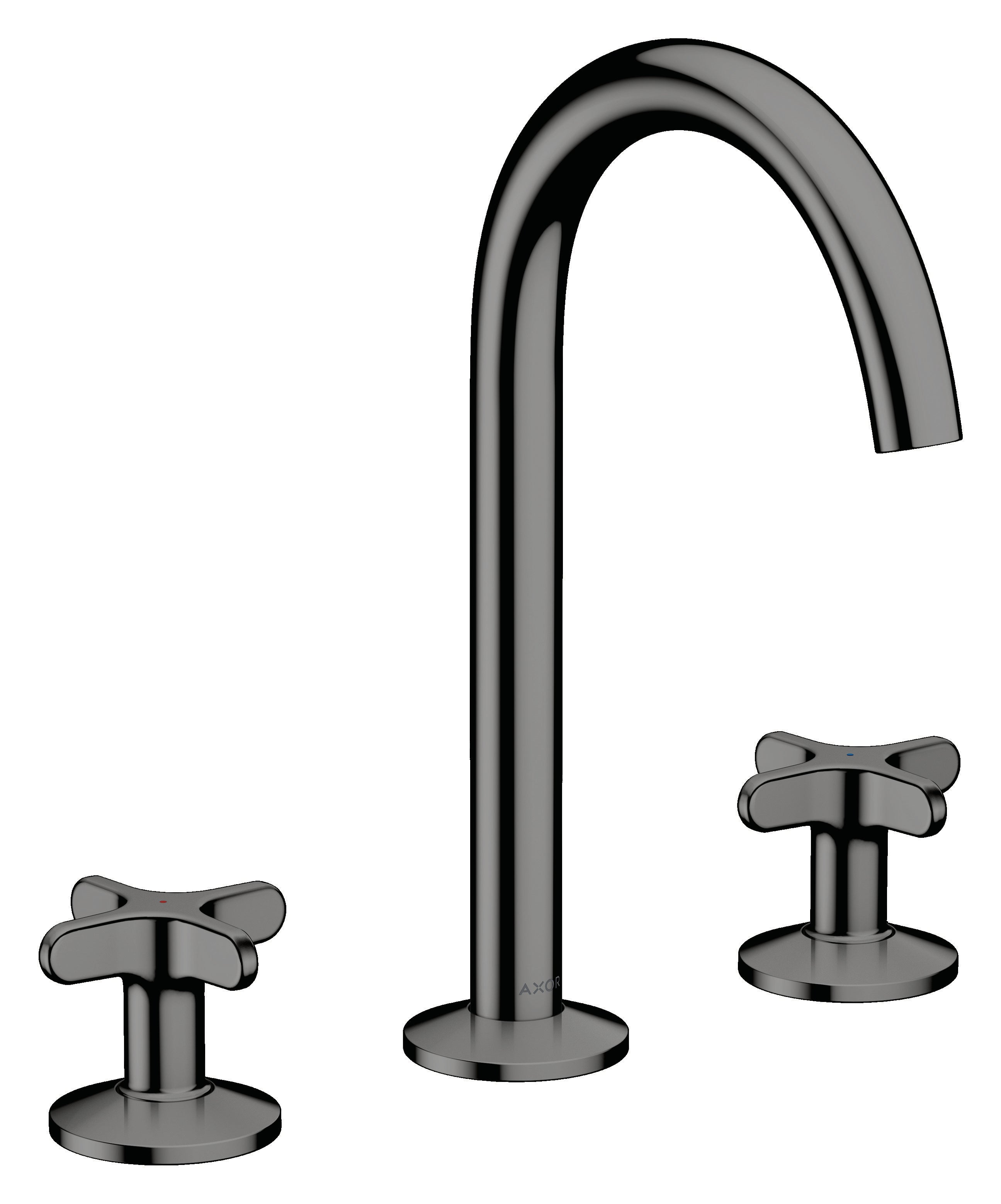 Hansgrohe AXOR One Mezclador de lavabo de 3 orificios 170 con asas en ...