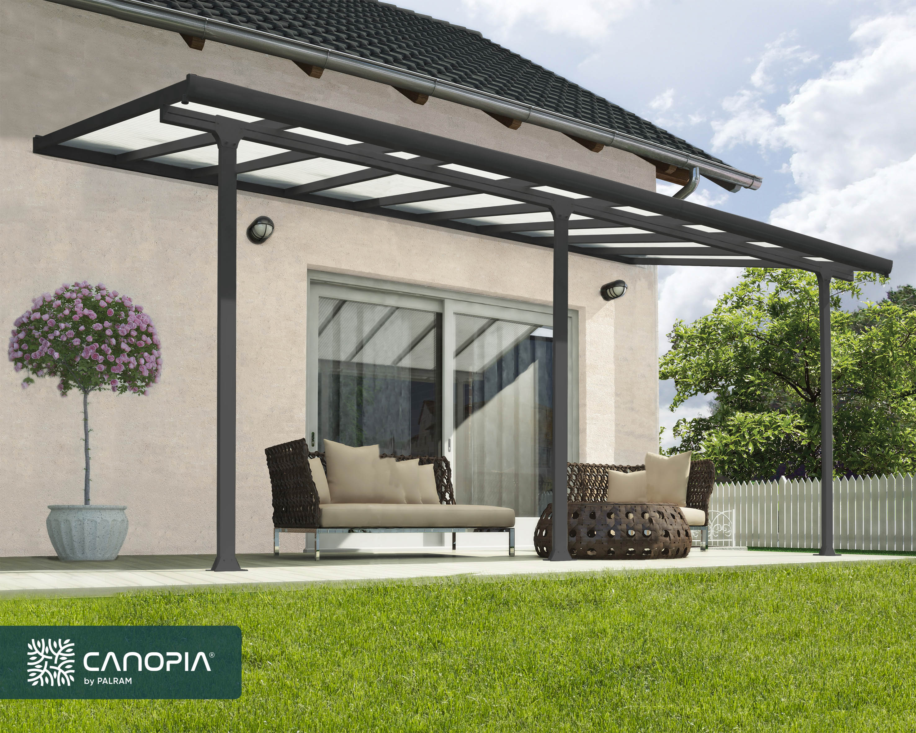 Canopia Pergola Feria Gris 546 X 300 | Bricoman