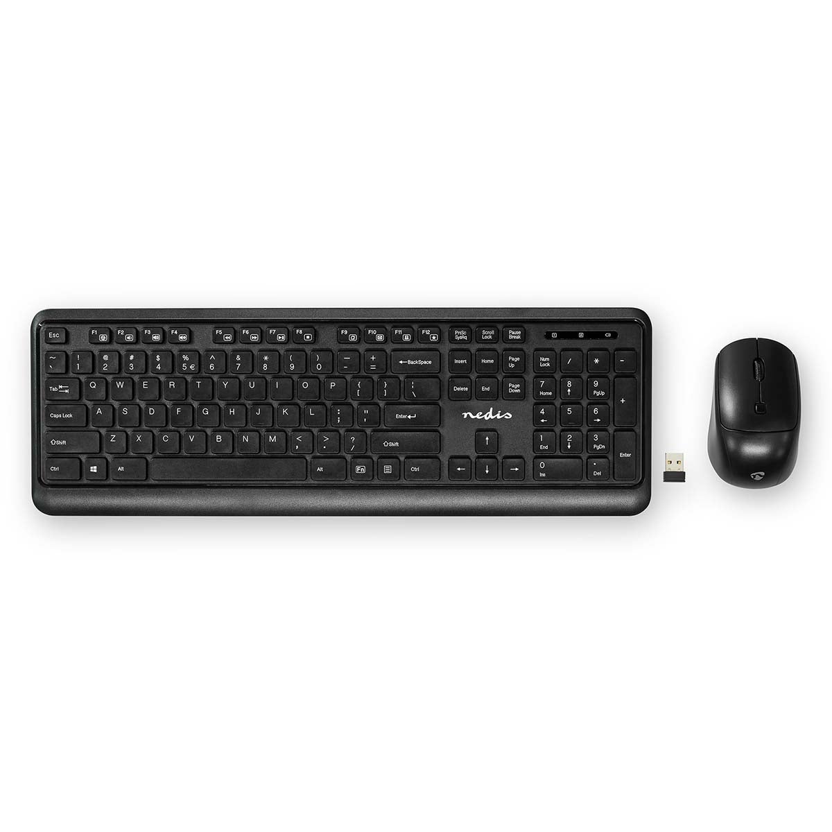 Nedis Kit clavier et souris - KBMCW100BKUS - Disposition États-Unis ...
