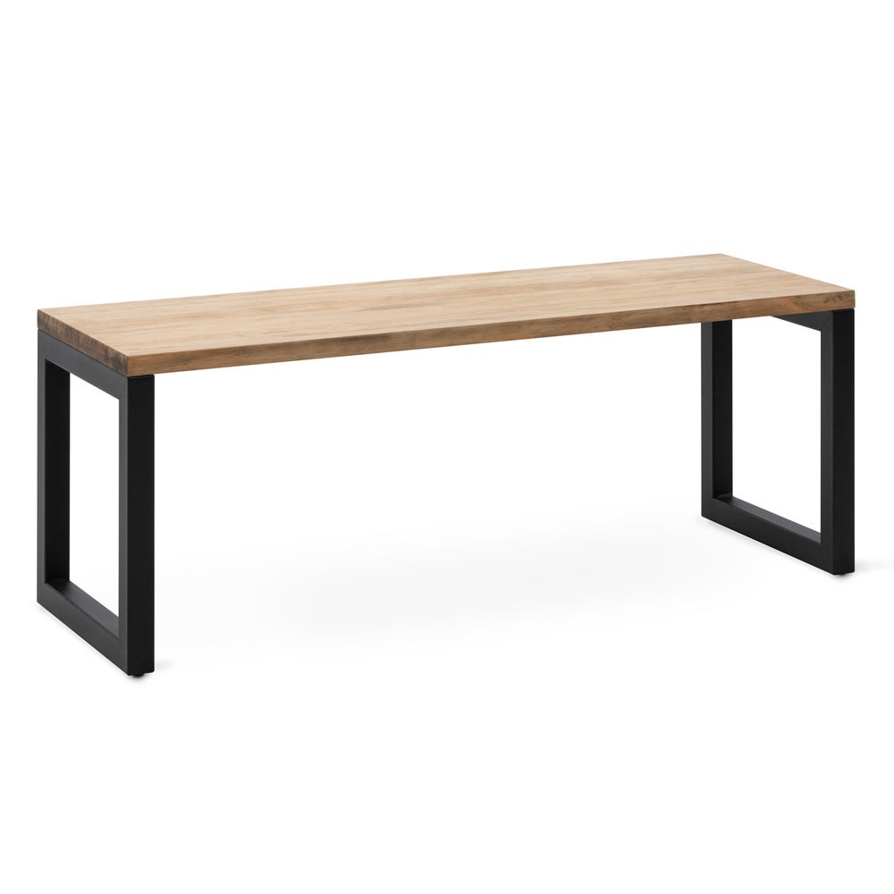 Banco iCub Strong ECO 120x40x45cm Negro en madera maciza de pino ...
