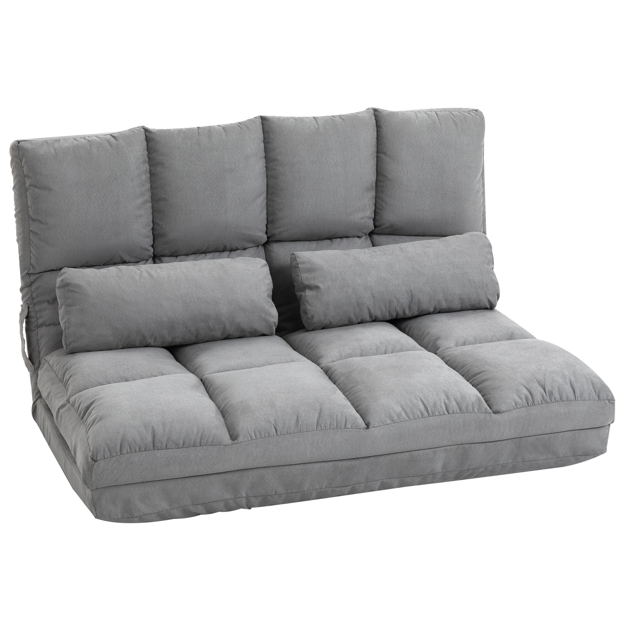 Fauteuil de sol 2 en 1, fauteuil de sol et lit avec dossier, réglable ...