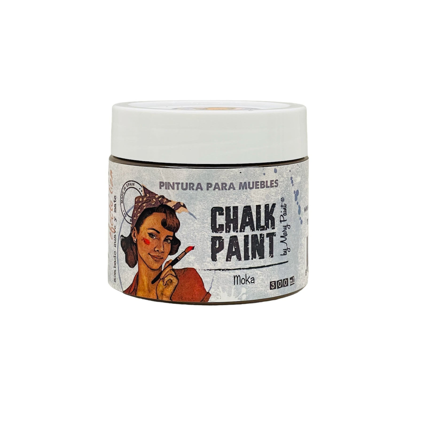Chalk Paint Moka Pintura de tiza mate al agua 300ml Mary Paint | Leroy ...