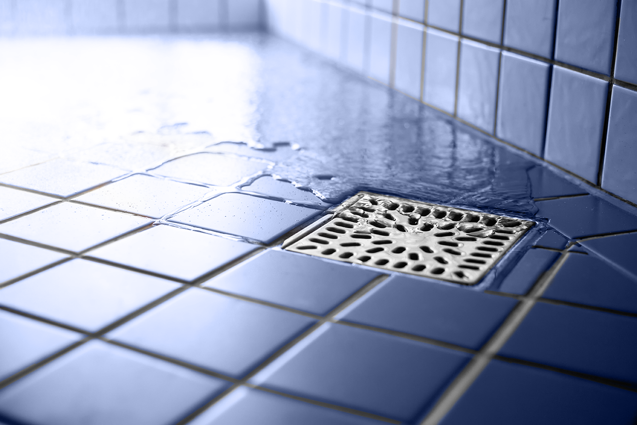 Suelo Antideslizante 10x10 cm color Azul Cielo mate (1m2) | Leroy Merlin