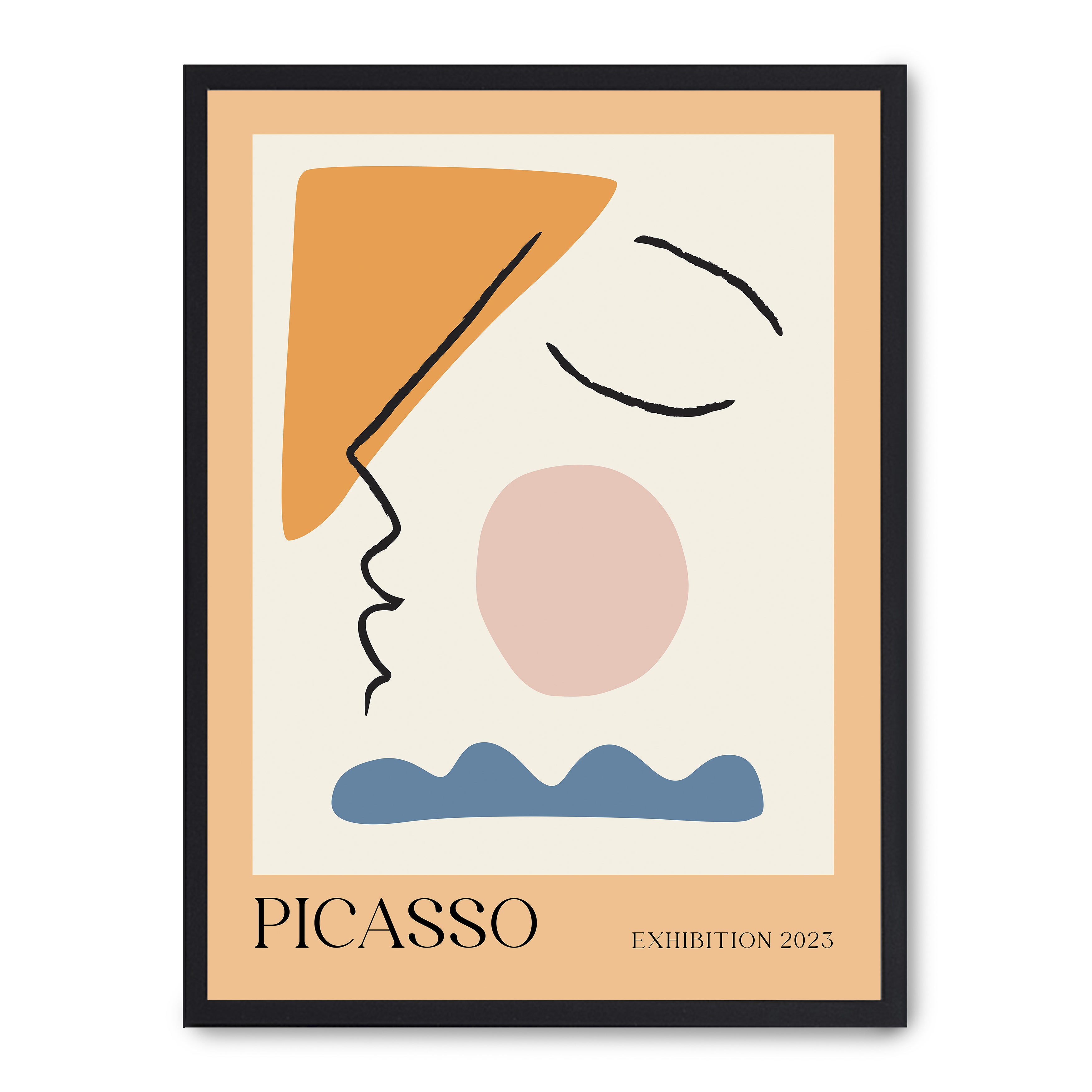 Cuadro Picasso portraits VIII, marco negro, 30x40 cm | Leroy Merlin