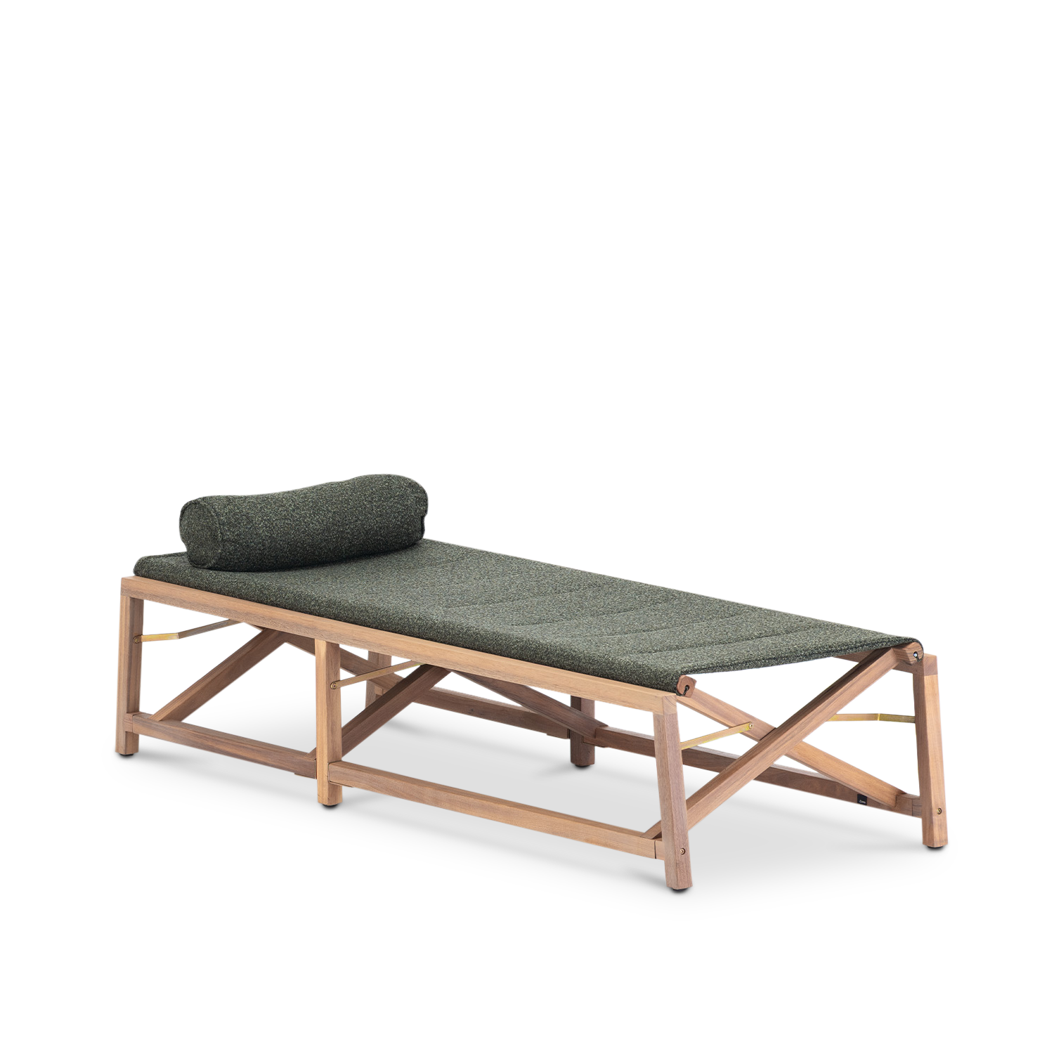 Chaise longue safari verte - Betsi | Leroy Merlin