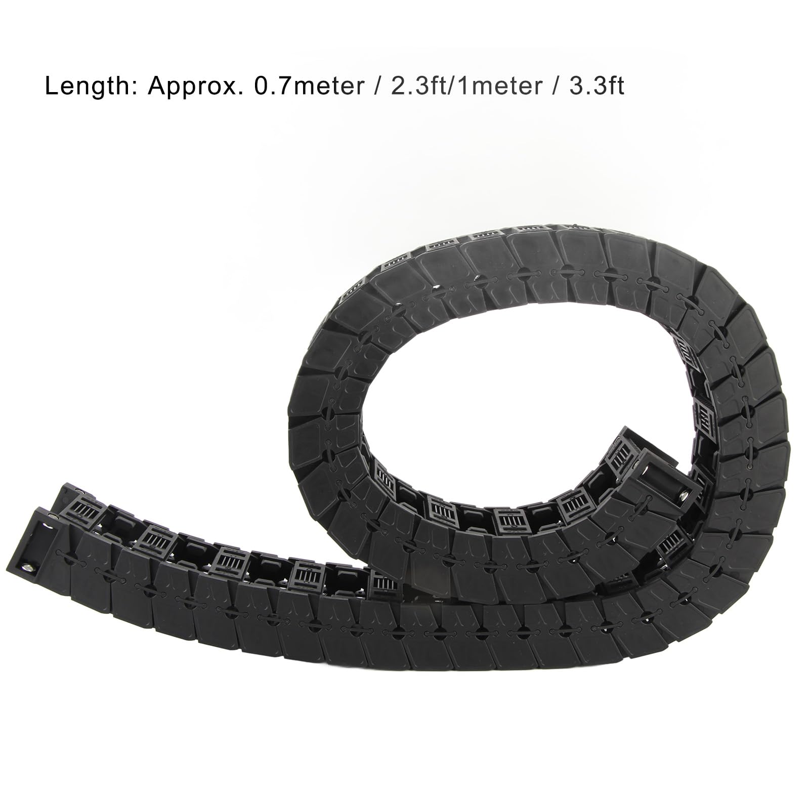 Chaîne porte-câbles en nylon amovible, série silencieuse, assemblage de ...