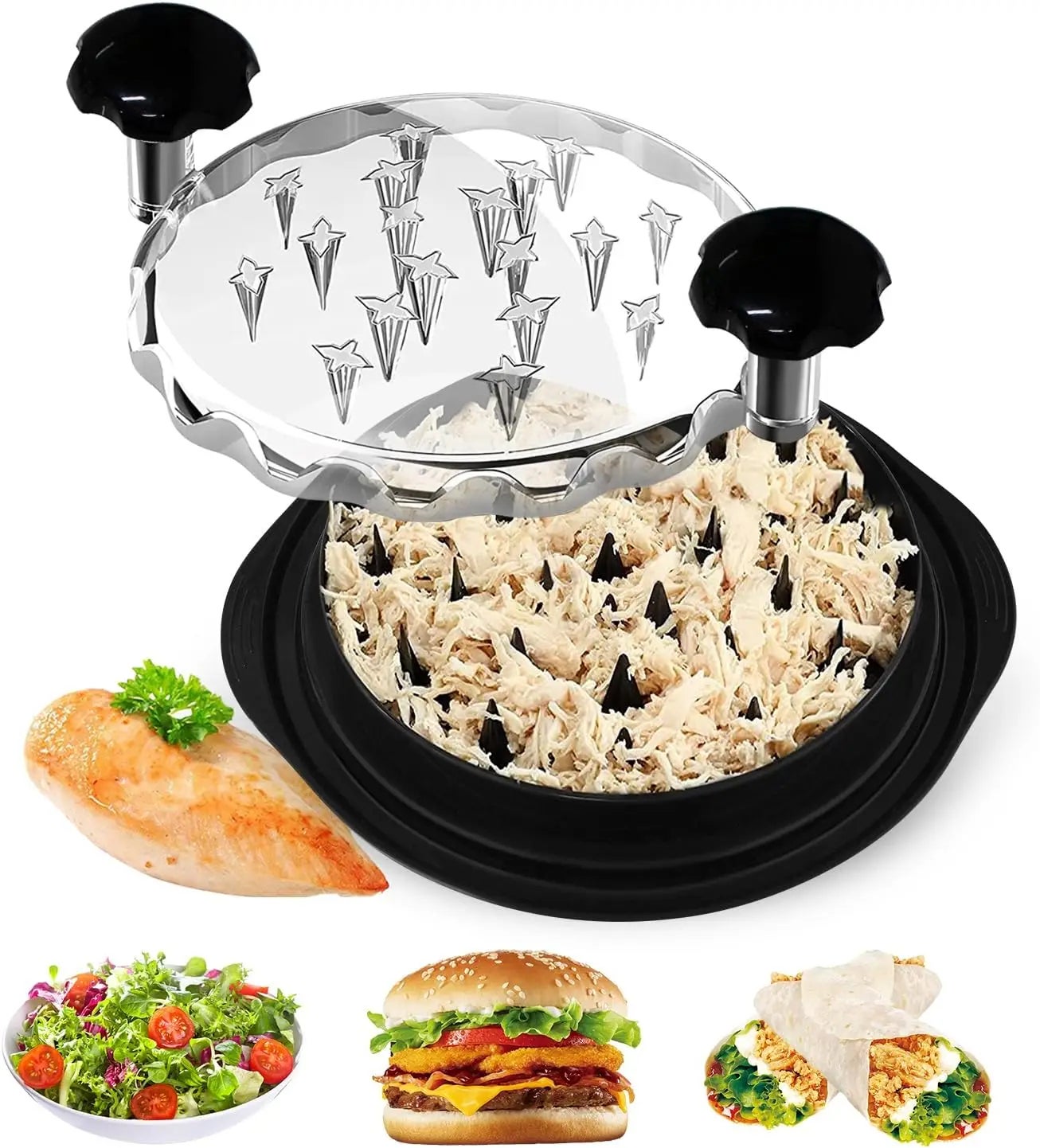 Desmenuzadora de pollo, herramienta para desmenuzar pechuga de pollo ...