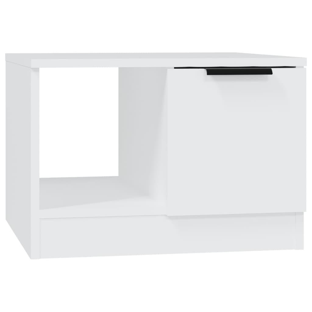 Table basse，Table d'appoint, Table de Salon Blanc 50x50x36 cm Bois d ...