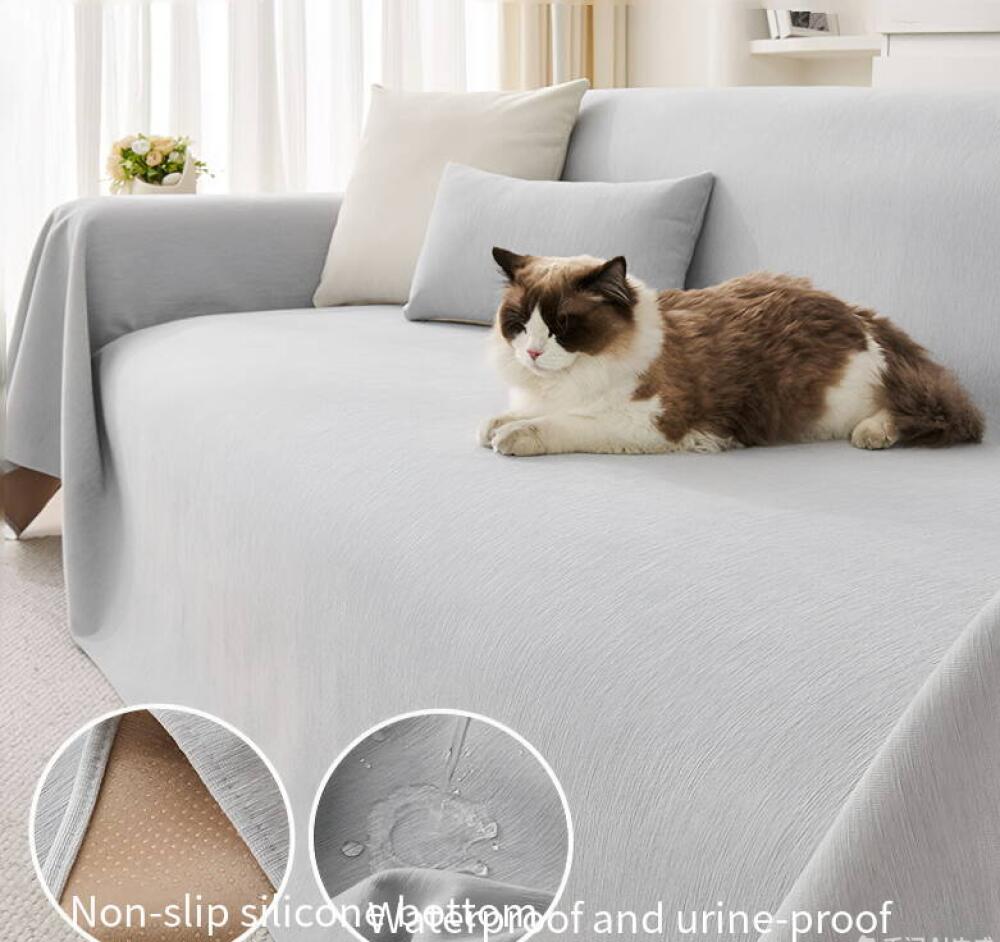 Housse de canapé anti-griffures pour chats, lavable, antidérapante et ...