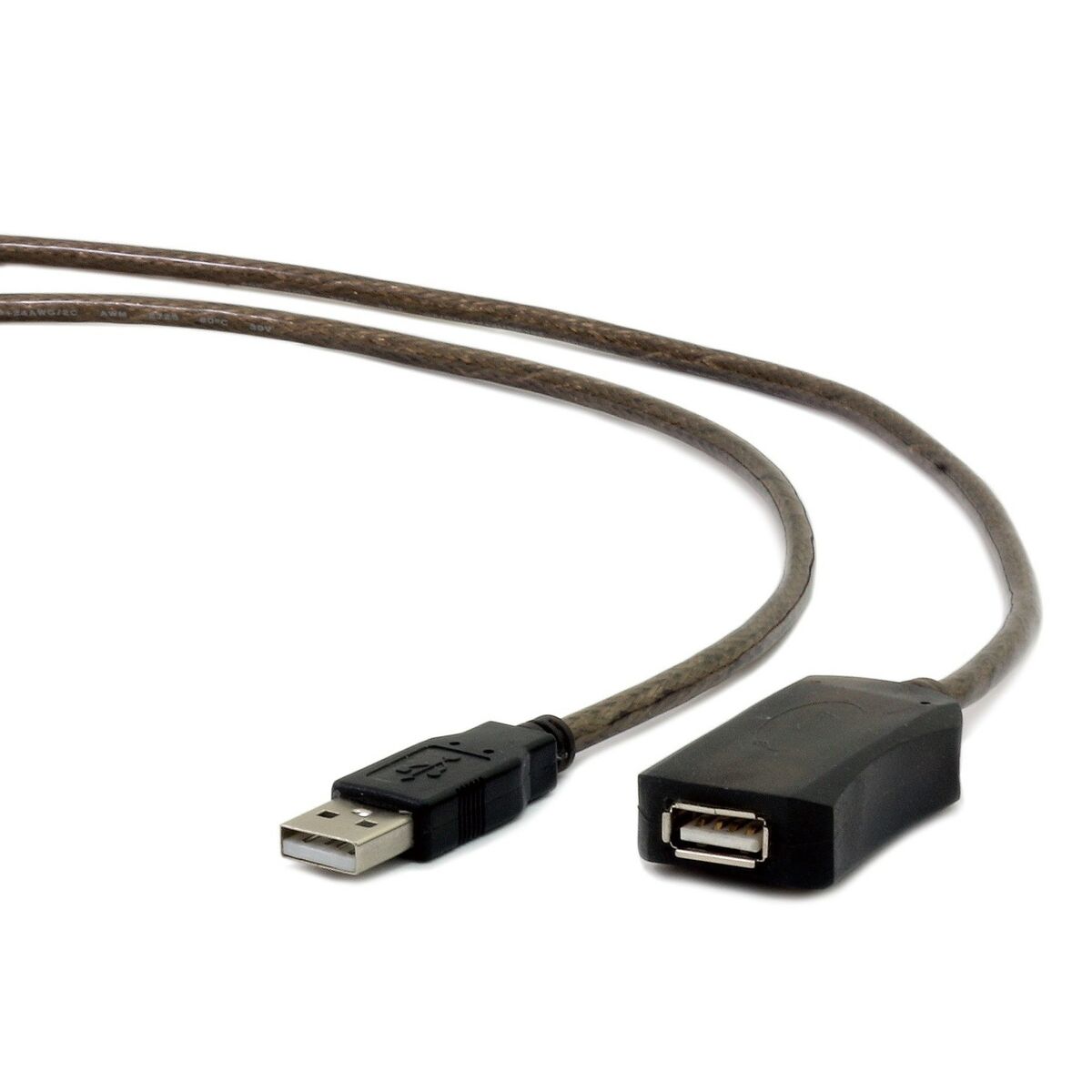 Câble Rallonge à USB GEMBIRD USB A/USB A M/F 5m Noir 5 m | Leroy Merlin