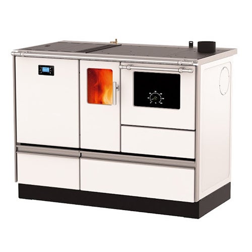 Cocina de pellets con horno Calefacción (4,8 kW) + Caldera (15,2 kW ...