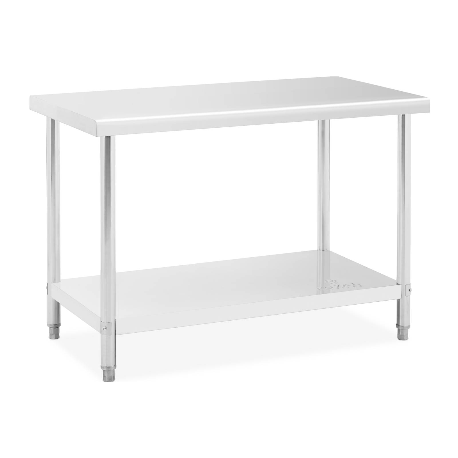 Tavolo Inox Acciaio Inossidabile Banco Da Lavoro Regolabile 120 X 60 Cm ...