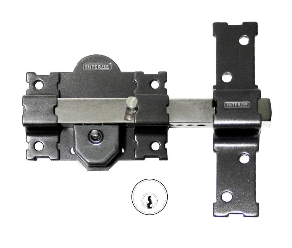 INTERFER CERROJO 11 BOMBILLO 90 LLAVE/BOTON PINTADO | Leroy Merlin