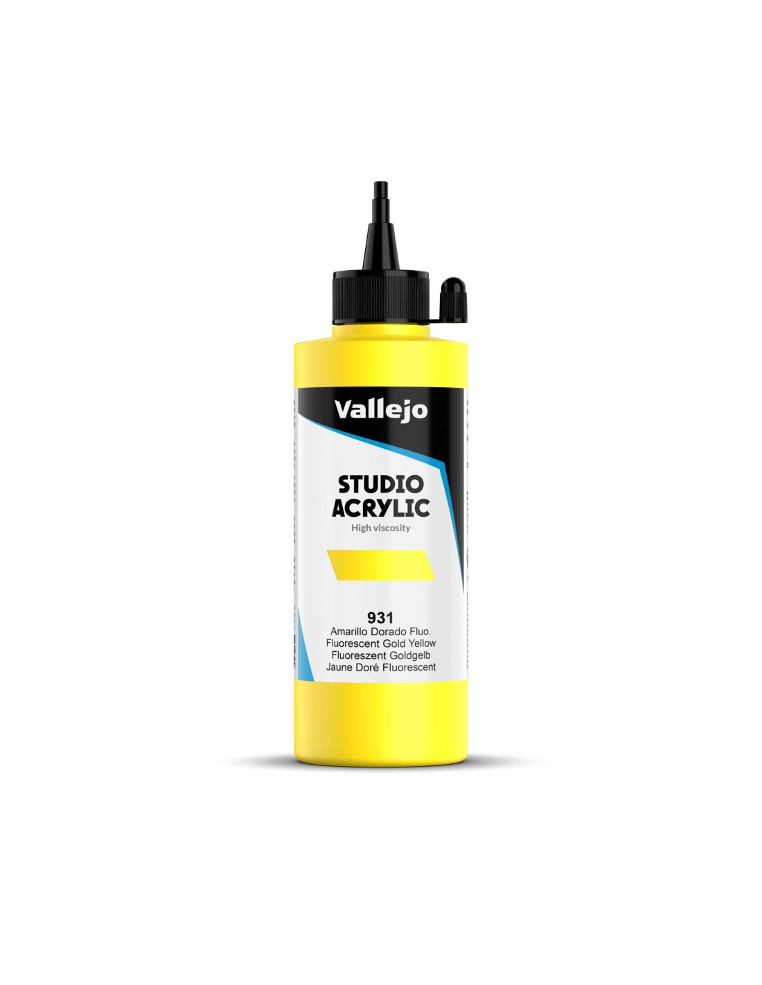 ACRYLICOS VALLEJO - PINTURA ACRILICA VALLEJO STUDIO 200 ML (931 Fluor Amarillo Dorado) | Leroy ...