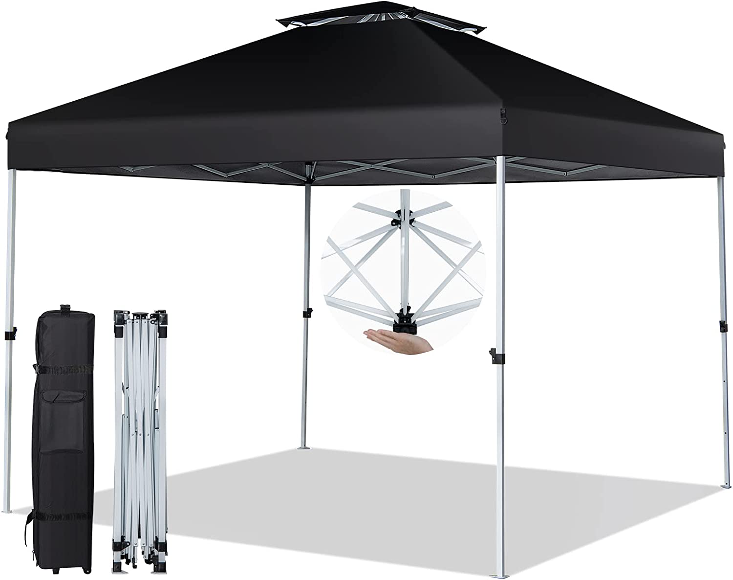 Carpa Plegable 3X3M, Cenador Plegable Pop Up 8 Personas, Gazebo ...