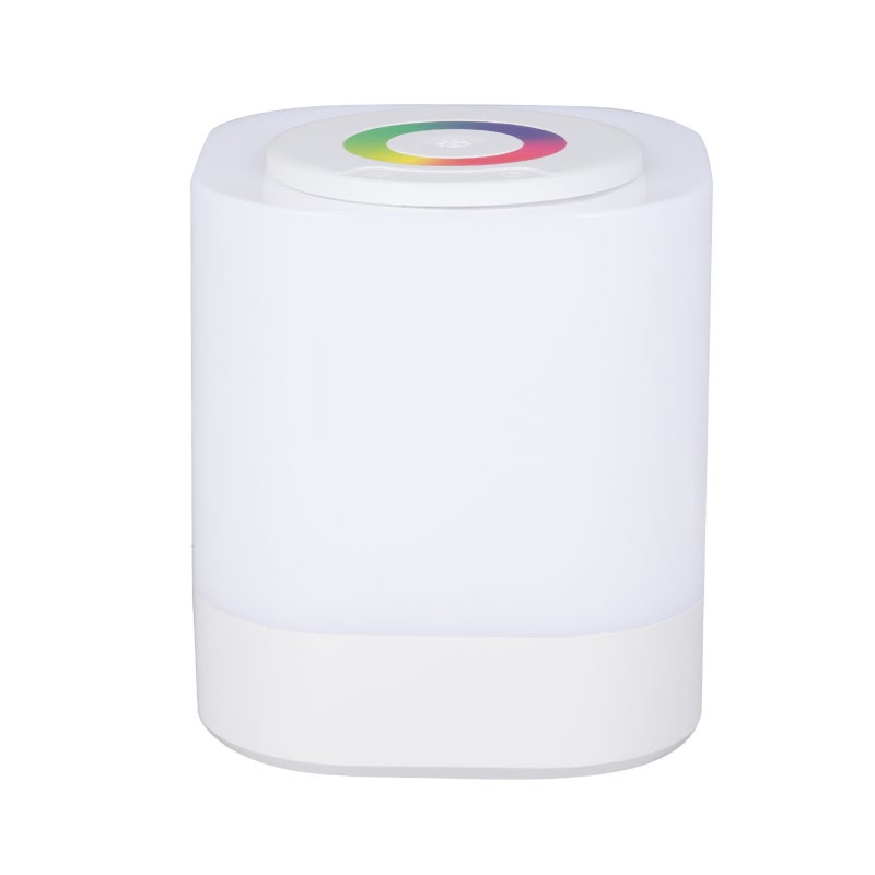 Luz de noche,Luz nocturna de siete colores con luz cálida + RGB ...