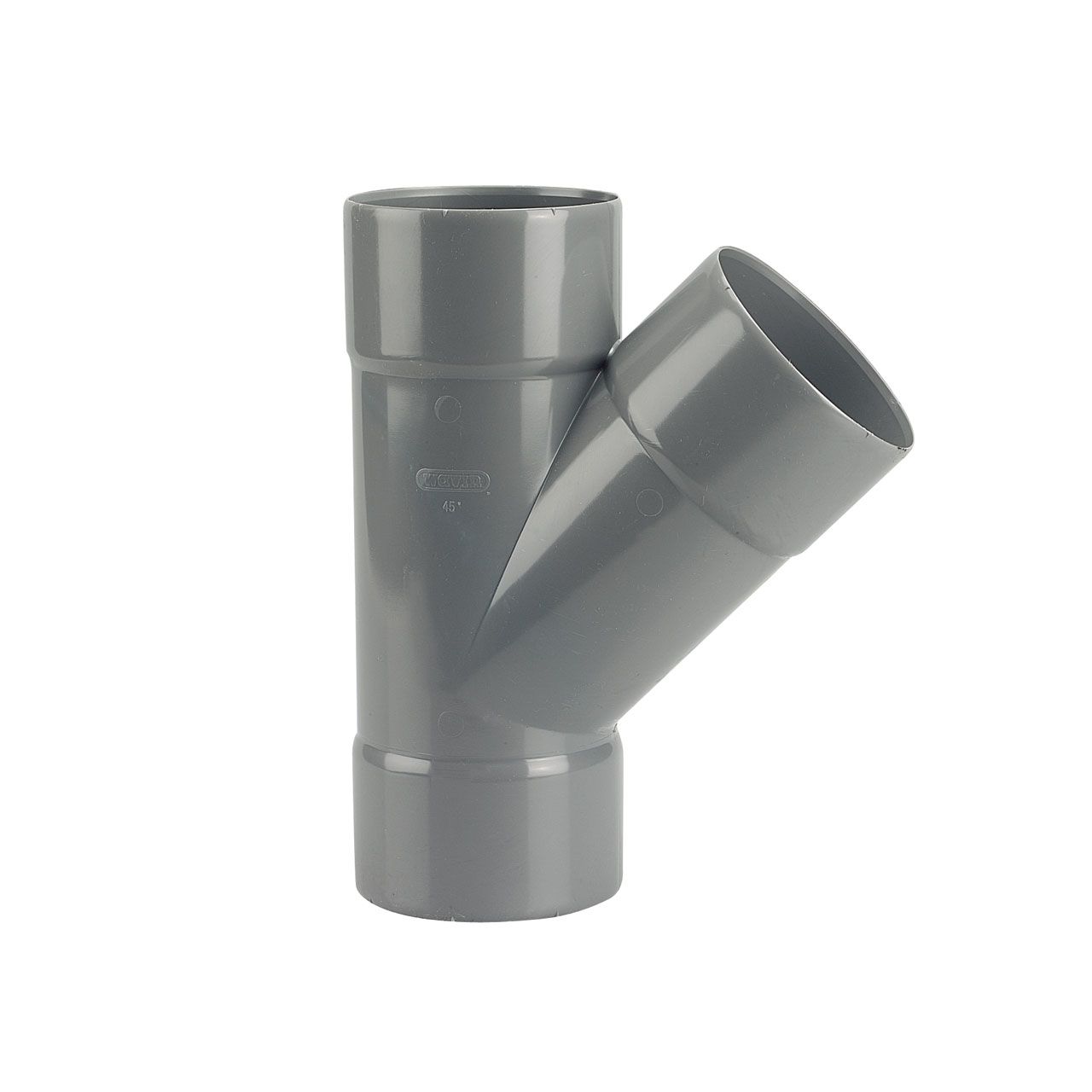 Culotte PVC double femelle 45° D80 - WAVIN - 3026030 | Leroy Merlin