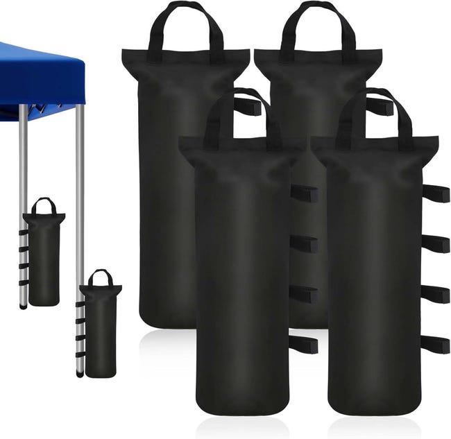 Lot de 4 Sacs de Sable pour tonnelle, Sable Haute Performance 600D ...