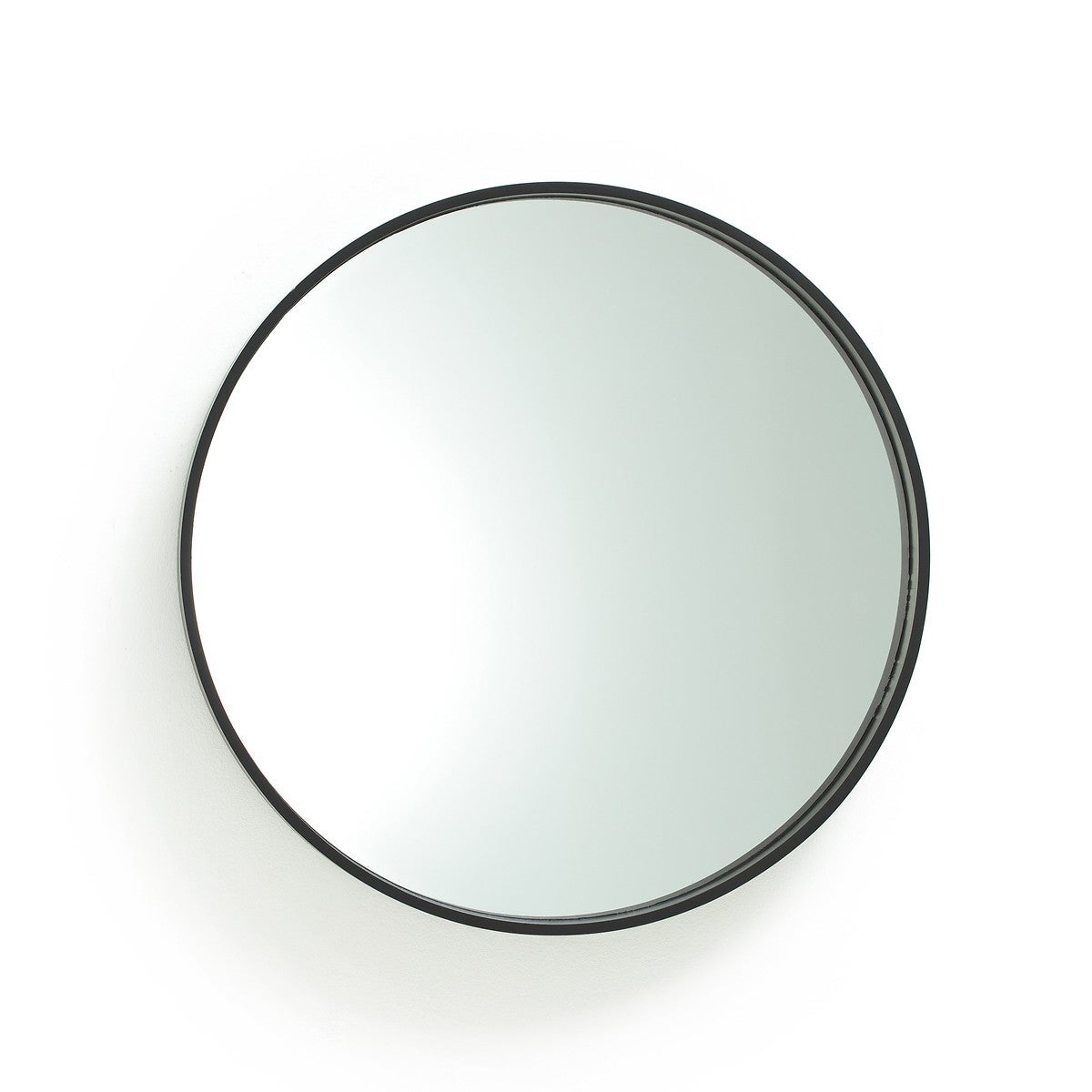 Miroir rond noir Ø55 cm, Alaria - Noir - taille unique | Leroy Merlin