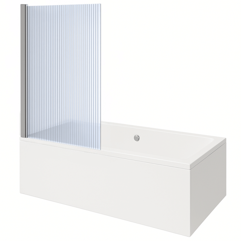 Baignoire rectangulaire VitrA Neon 180x80cm + Pare bain gauche AURYS ...